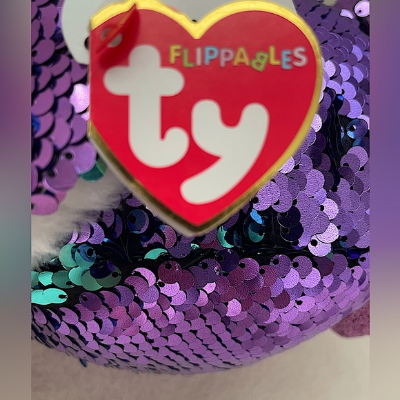 Toys | Ty Flippable Sequence Blue And Purple Stuffed Animal Owl | Poshmark